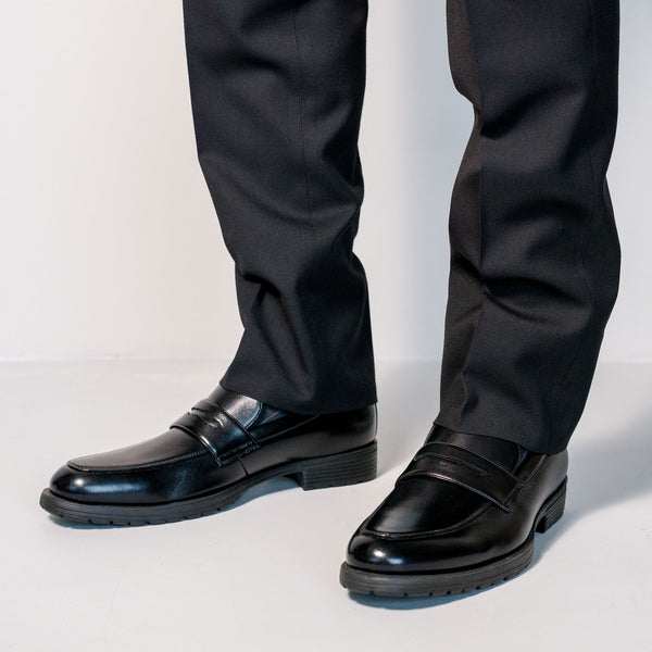 やみつきの履き心地 撥水ビジネスシューズ FS-112 BLACK｜FEATHER STEP（フェザーステップ）公式オンラインショップ